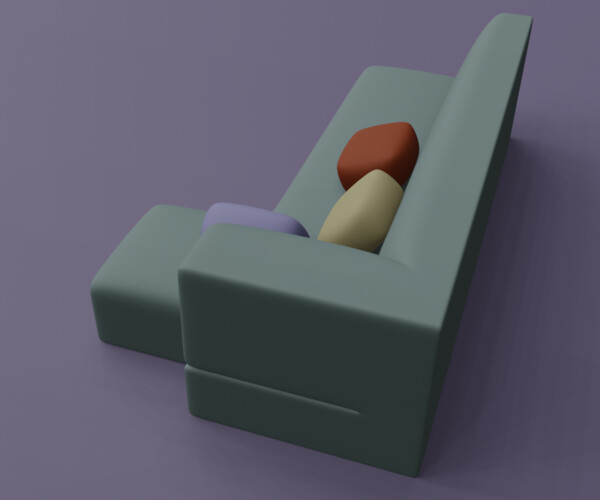 ArtStation - Modern high poly couch for Interior design | Game Assets