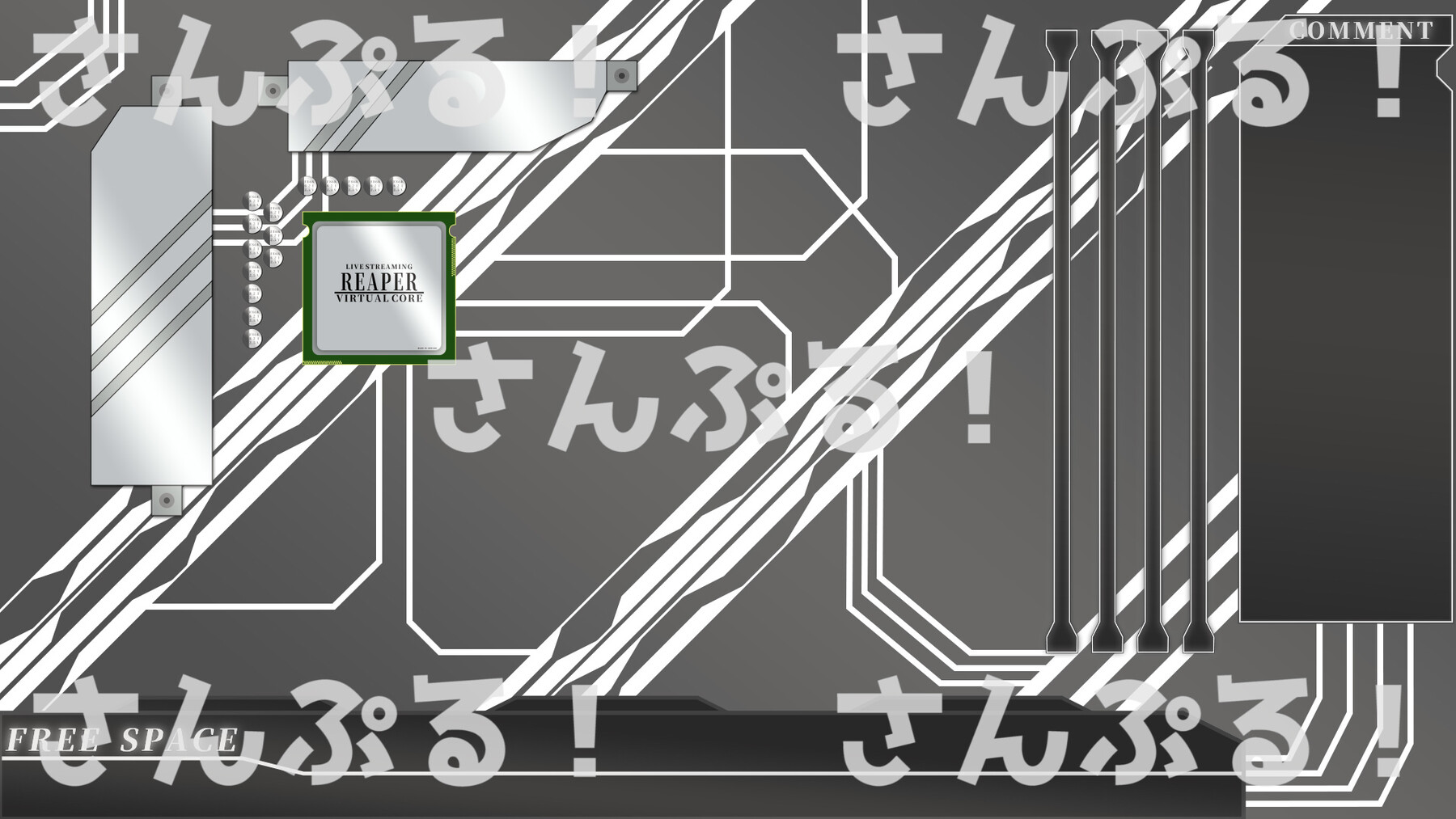 ArtStation - Animated game streaming overlay [Mother board] Background ...