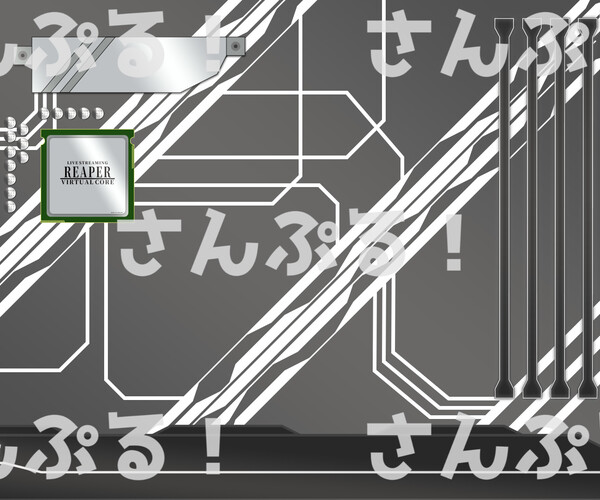 ArtStation - Animated game streaming overlay [Mother board] Background ...