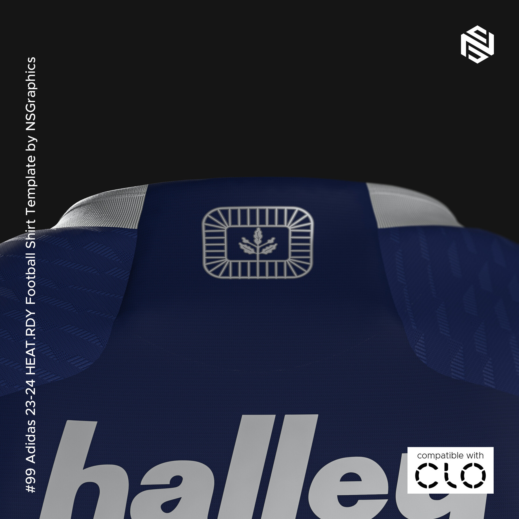 ArtStation - Adidas 23-24 HEAT.RDY Football Shirt Template for CLO 3D ...