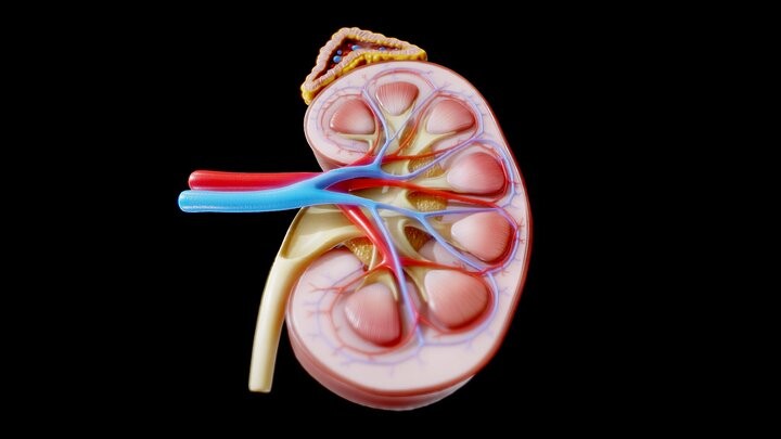 ArtStation - Kidney Cross Section Anatomy | Resources