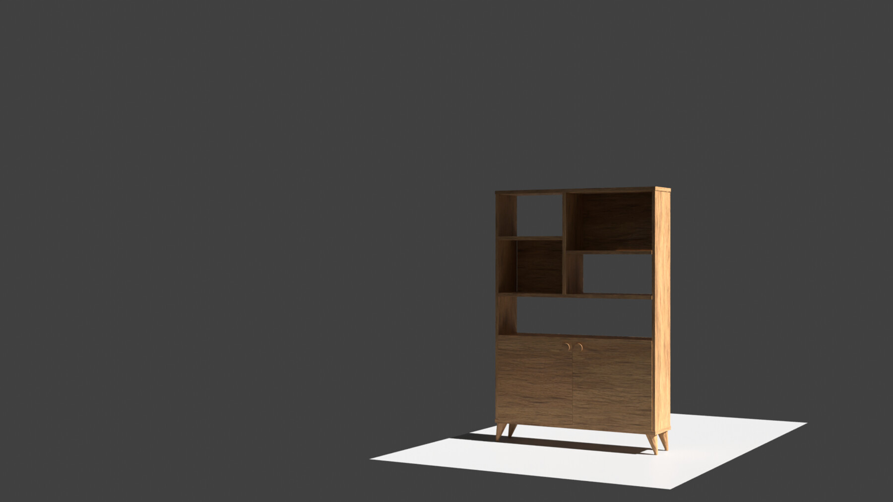 ArtStation - 3D Model Low-Poly Bookshelf | Game Assets