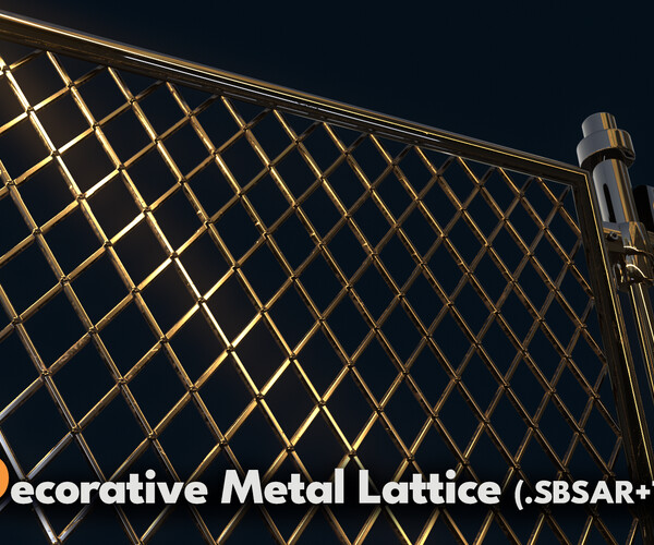 ArtStation - 10 Decorative Metal Lattice (.SBSAR + Textures) | Resources
