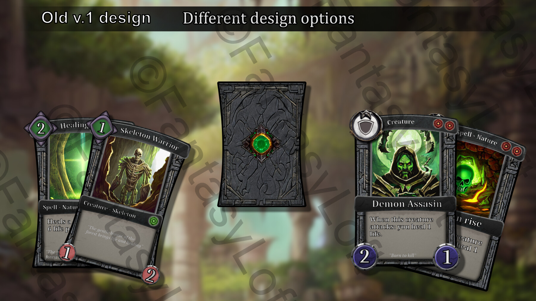 ArtStation - Fantasy TCG Card Design Kit | Game Assets