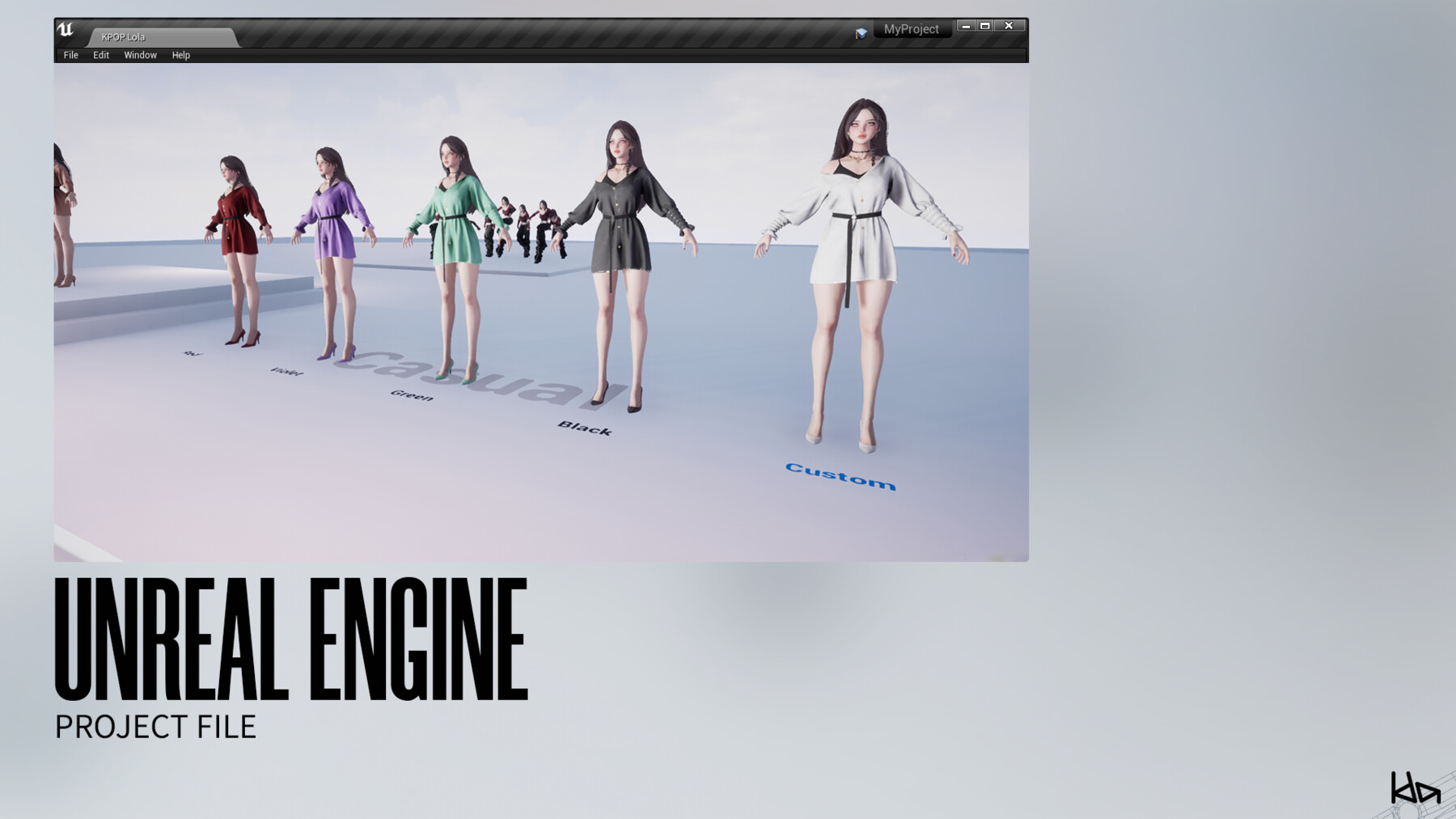 ArtStation - K-POP SERIES: Lola - Game Ready | Game Assets