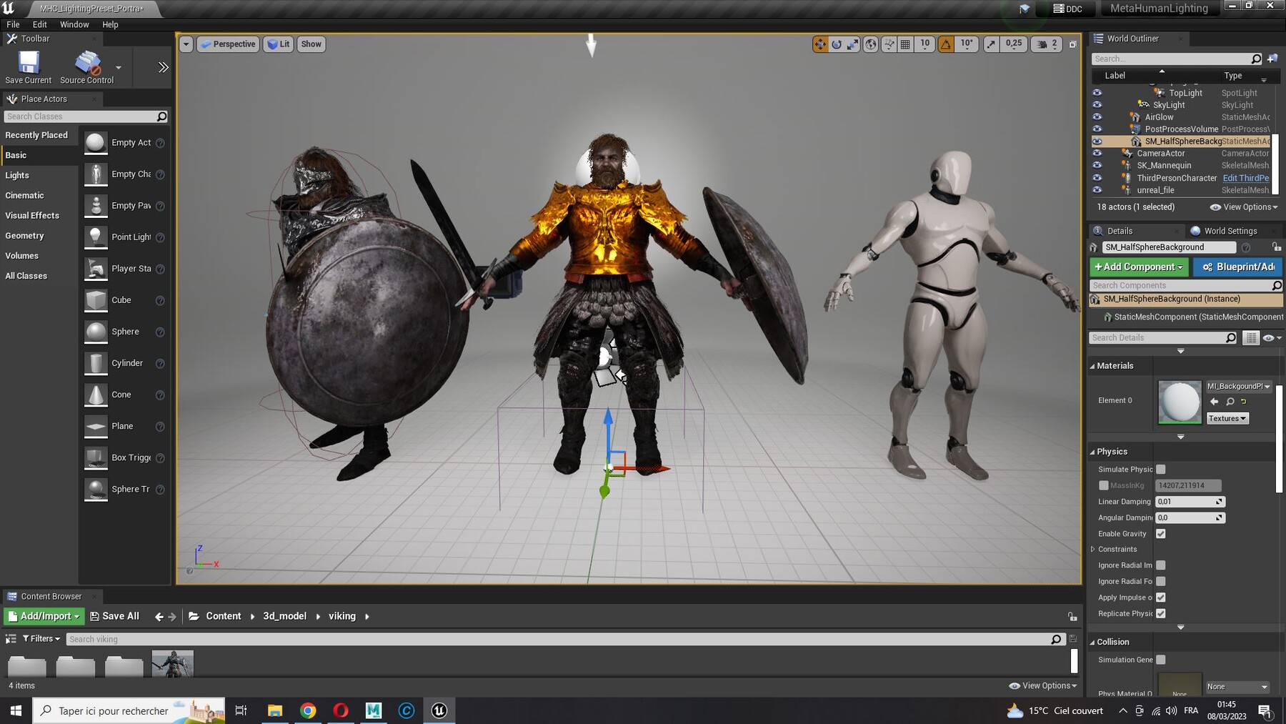 ArtStation - Viking Ready with facial rig | Game Assets
