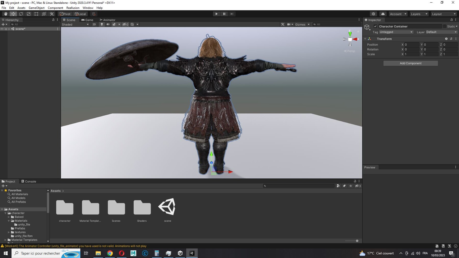 ArtStation - Viking Ready with facial rig | Game Assets