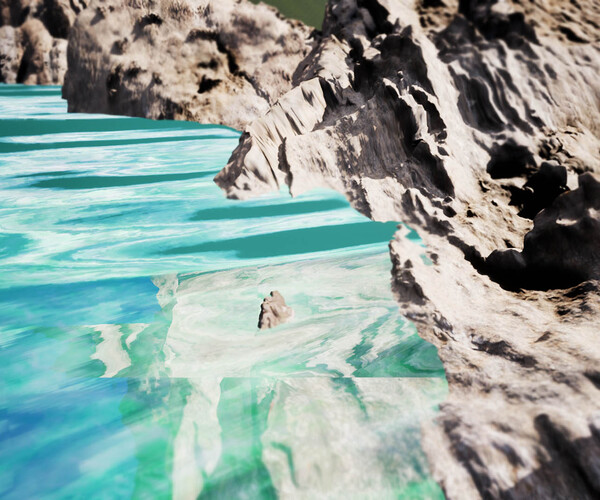 ArtStation - Advanced Animated Water Material Vip. / Unreal Engine 5.1 ...