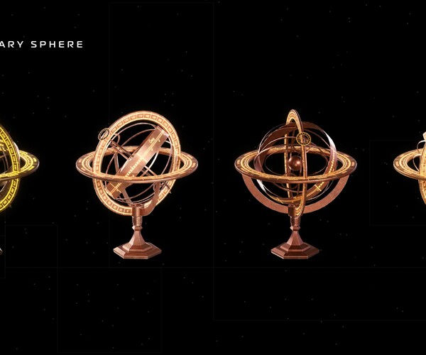ArtStation - Luminous Armillary Sphere | Game Assets