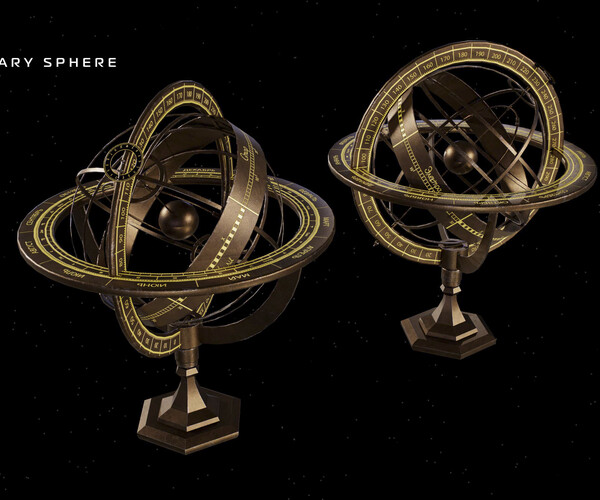 ArtStation - Luminous Armillary Sphere | Game Assets