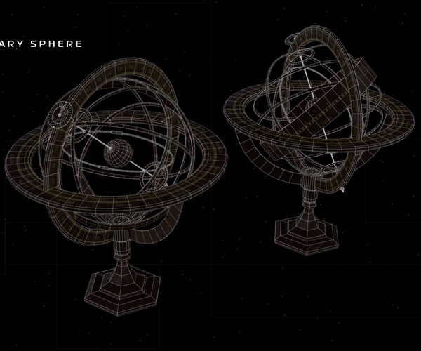 ArtStation - Luminous Armillary Sphere | Game Assets