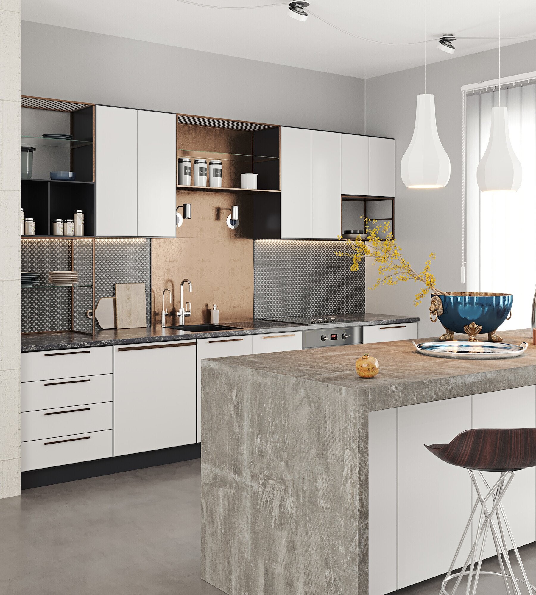 ArtStation - Modern Kitchen Scene Interior Complete | Resources