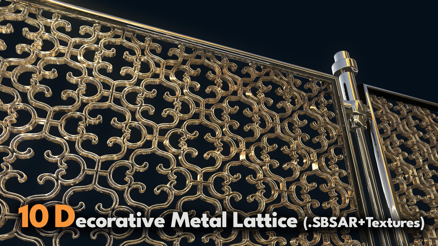 ArtStation - 10 Decorative Metal Lattice (.SBSAR + Textures) | Resources