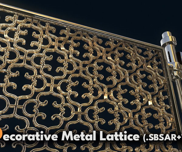 ArtStation - 10 Decorative Metal Lattice (.SBSAR + Textures) | Resources