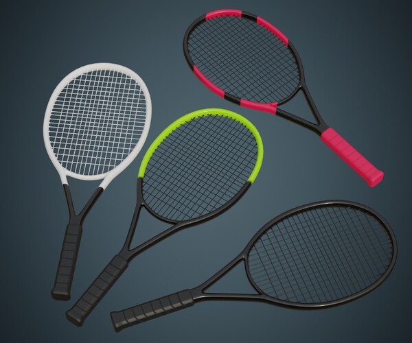 ArtStation - Tennis Racquet 1A | Game Assets