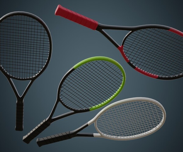 ArtStation - Tennis Racquet 1A | Game Assets
