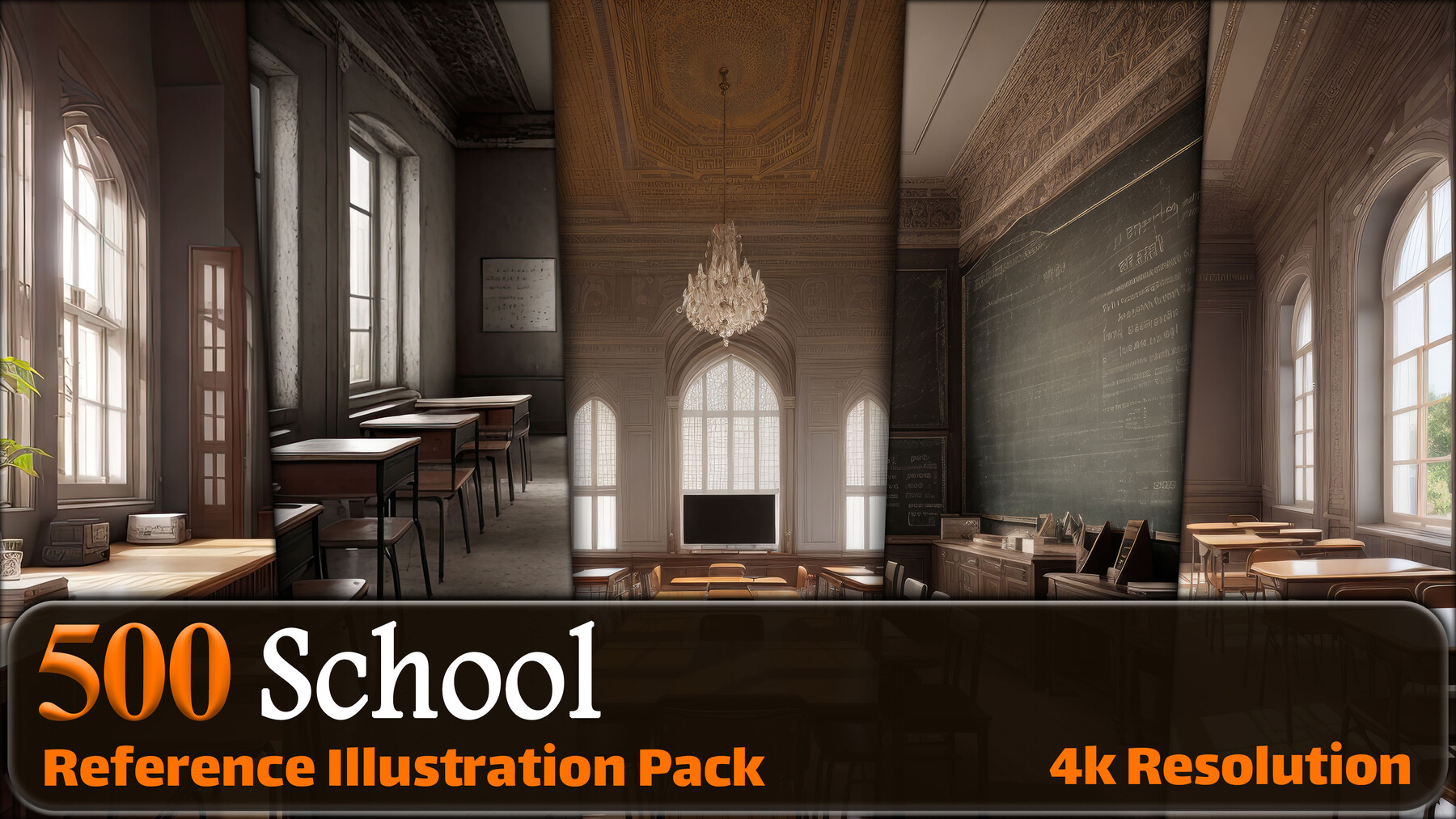 ArtStation - 500 School | Interior - Exterior Reference Pack | 4K | v.4 ...
