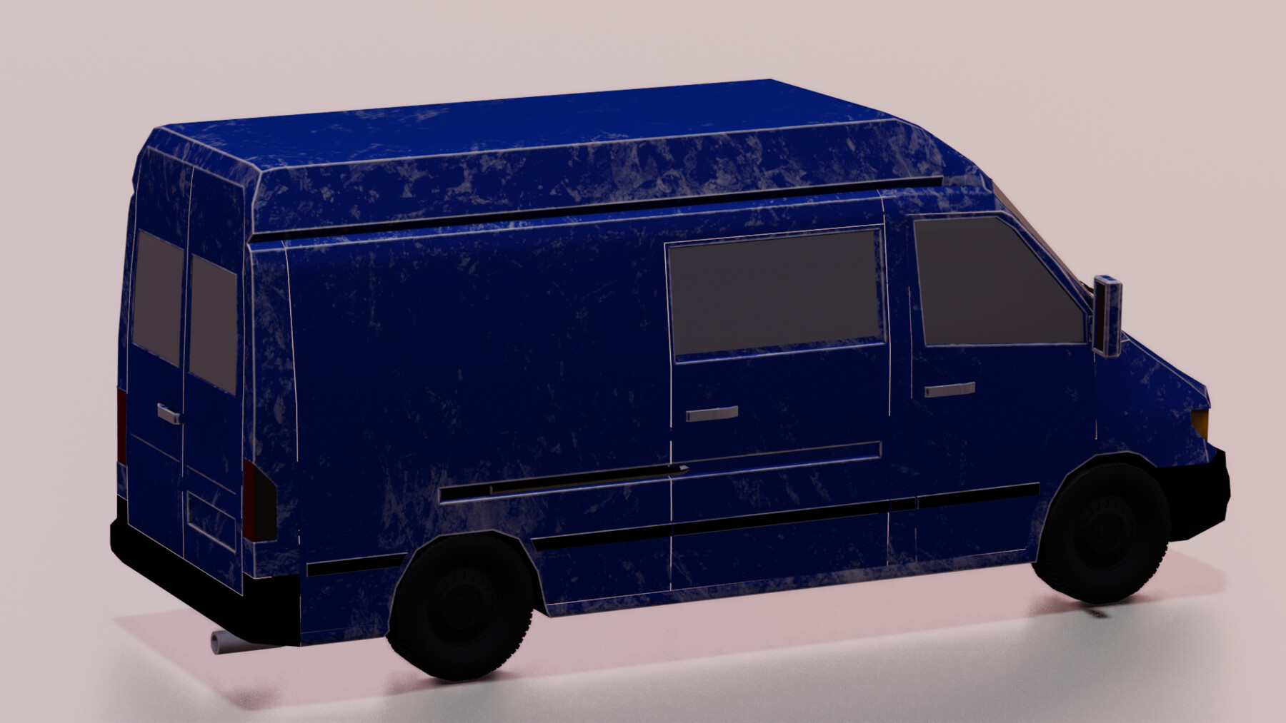 ArtStation - Blue van 3d model | Game Assets