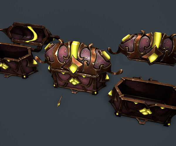 ArtStation - Fantasy chests 2 collection | Game Assets