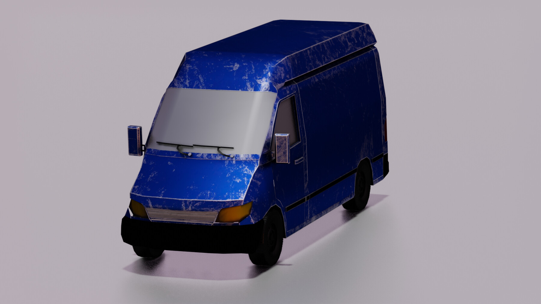 ArtStation - Blue van 3d model | Game Assets