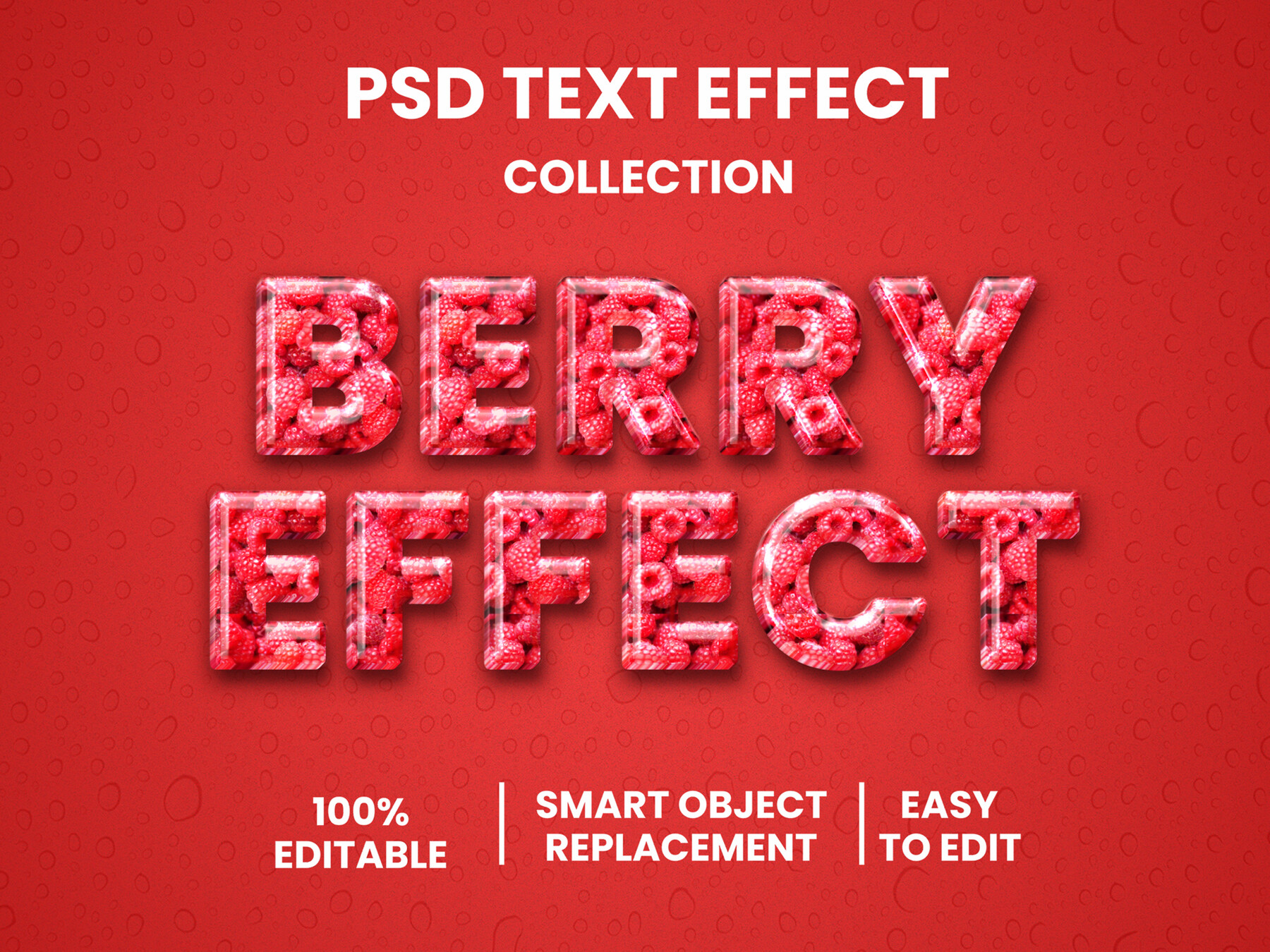 ArtStation - 3D Berry Effect. PSD fully editable text effect. Layer ...