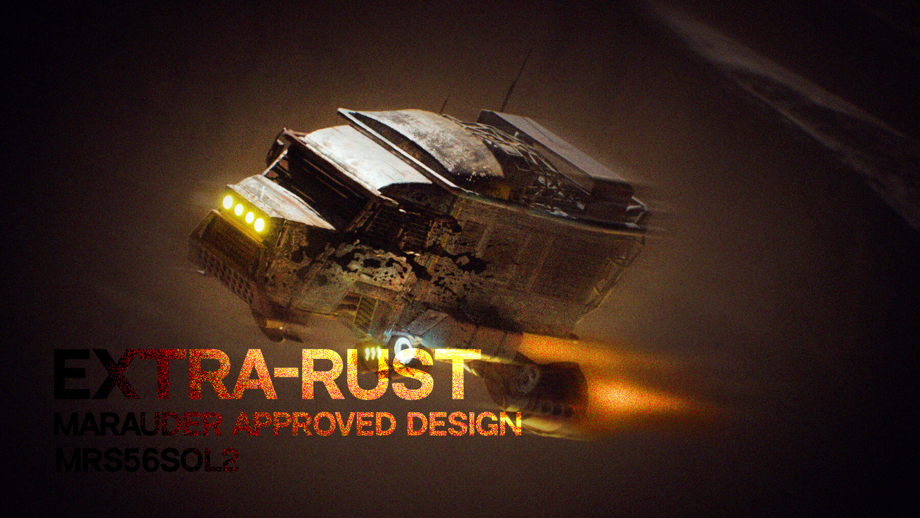 ArtStation - Rust Bucket Spaceship Van | Game Assets