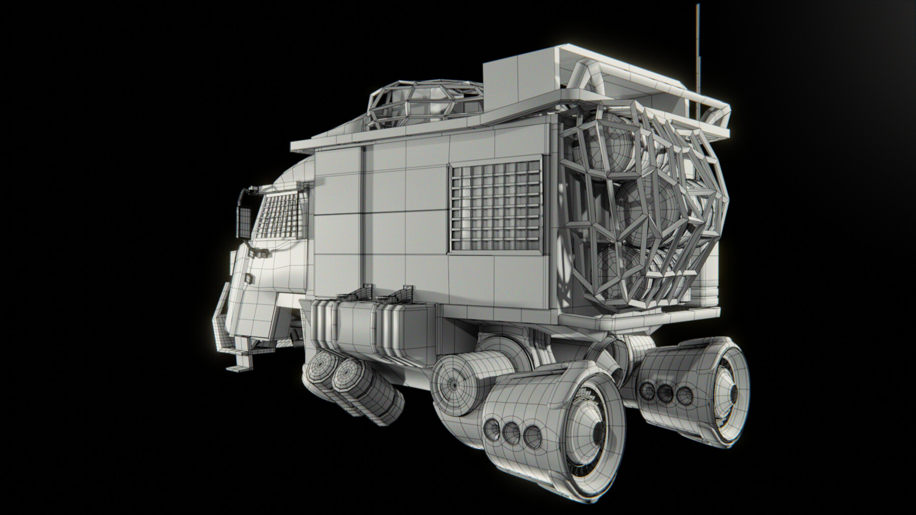 ArtStation - Rust Bucket Spaceship Van | Game Assets