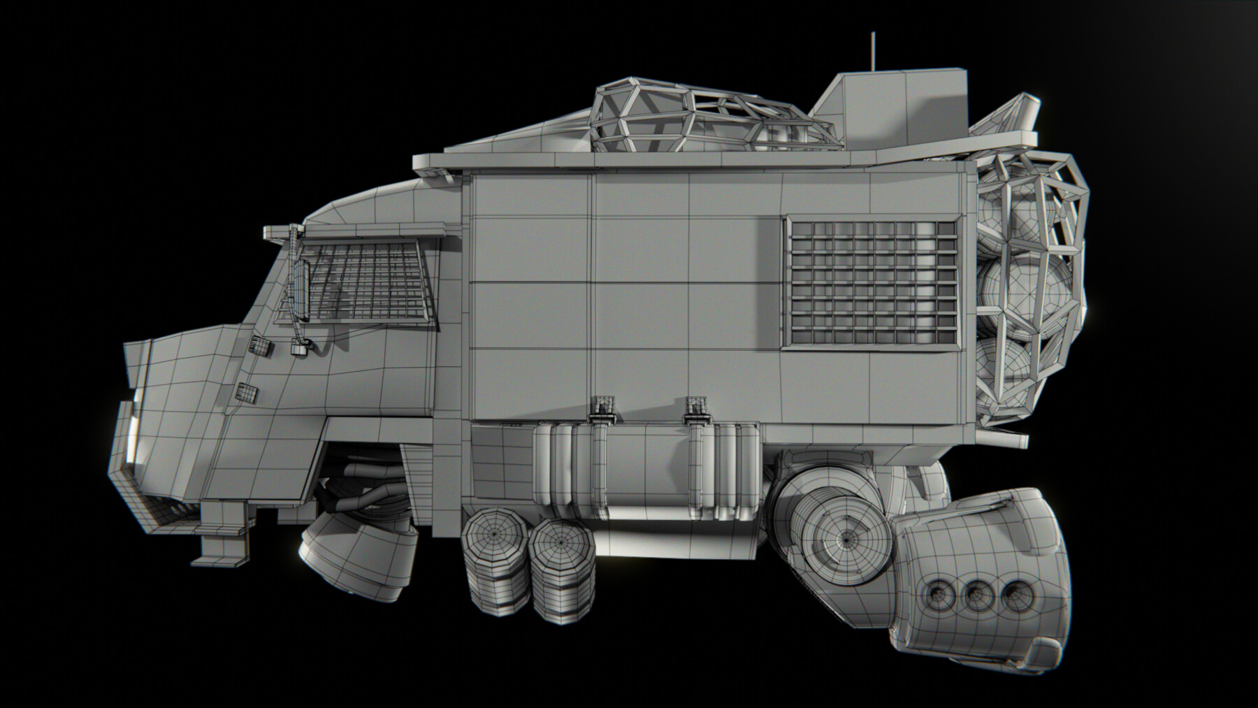 ArtStation - Rust Bucket Spaceship Van | Game Assets