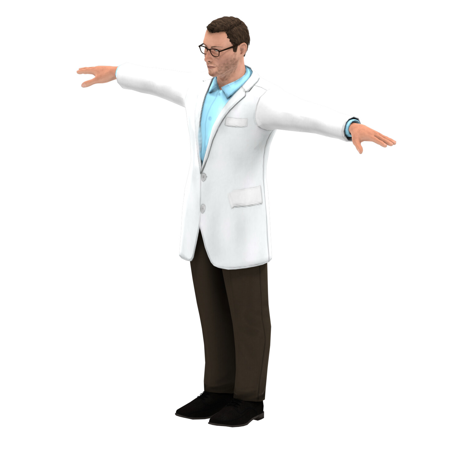 ArtStation - Scientist Animated 3D Model Game Ready | Game Assets