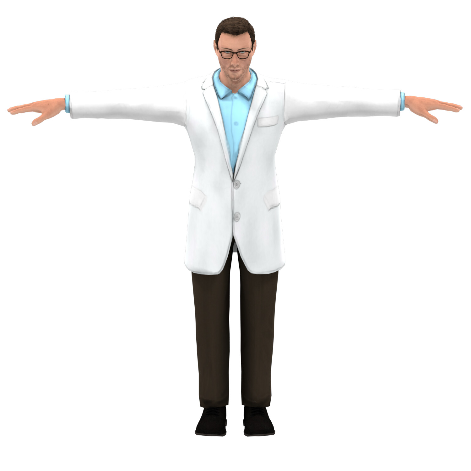 ArtStation - Scientist Animated 3D Model Game Ready | Game Assets