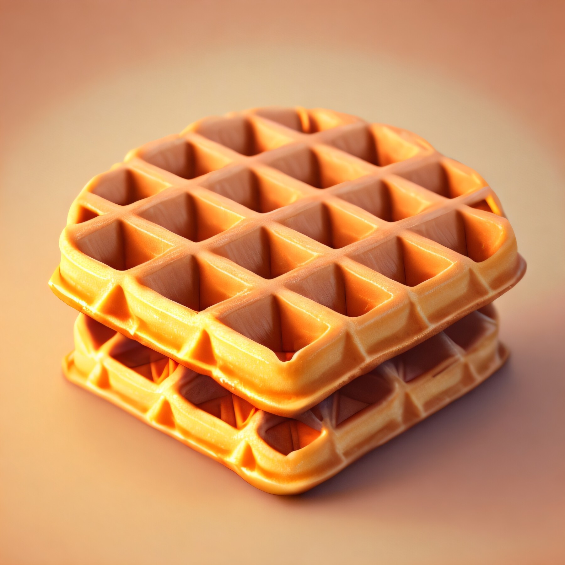 ArtStation - The Artistic Side of Breakfast: Waffle Image Art - pavan1419 | Artworks