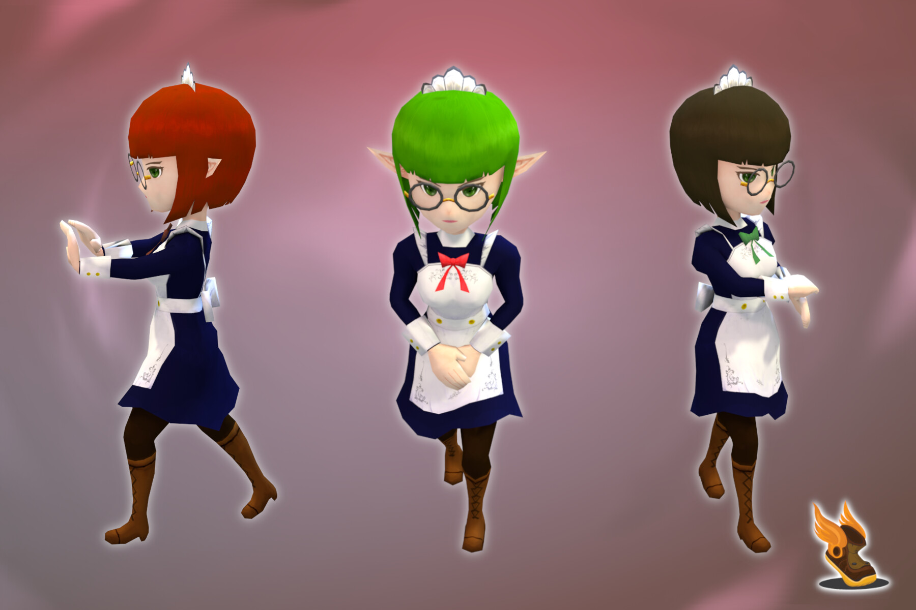ArtStation - Stylized NPC - Maid | Game Assets