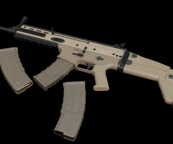 ArtStation - SCAR-H | Game Assets