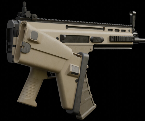 ArtStation - SCAR-H | Game Assets