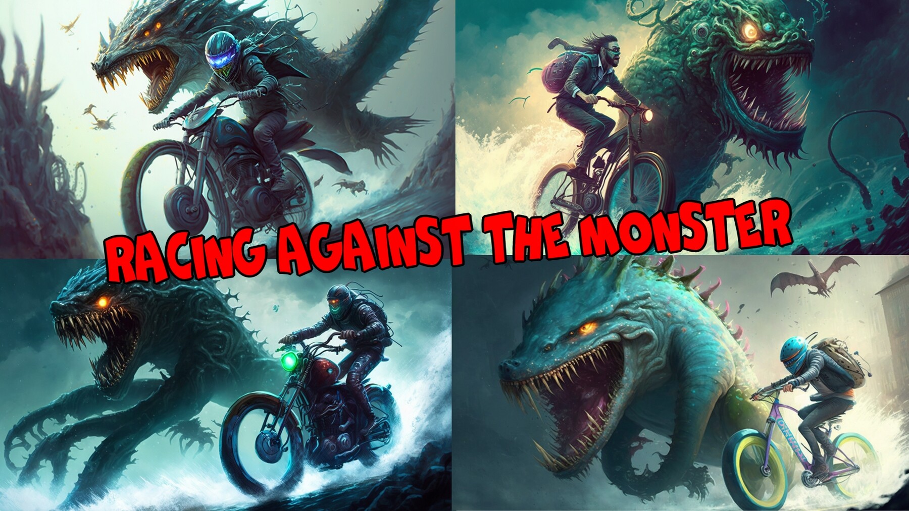 ArtStation - 8K Resolution Of 70 Adrenaline Rush: 40 Bikers Escape + 30 ...