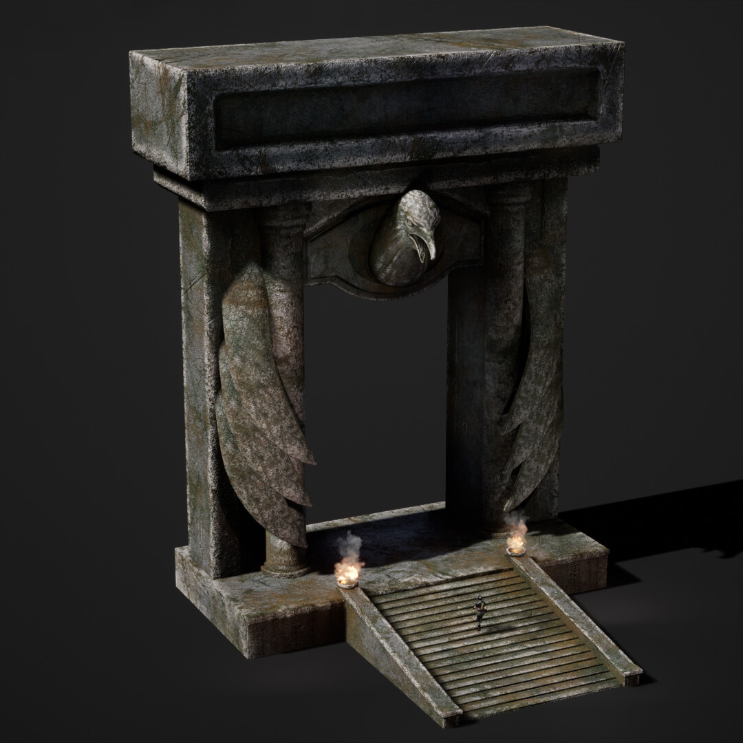 ArtStation - Game ready Ancient Gate. | Game Assets