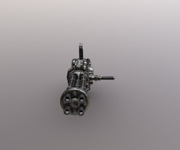 ArtStation - Minigun | Game Assets