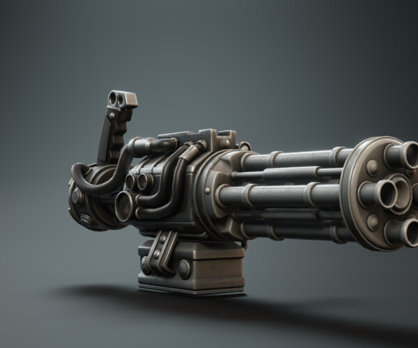ArtStation - Minigun | Game Assets