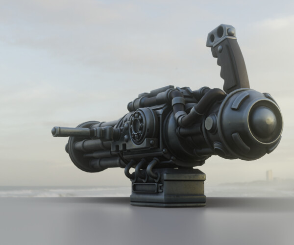 ArtStation - Minigun | Game Assets