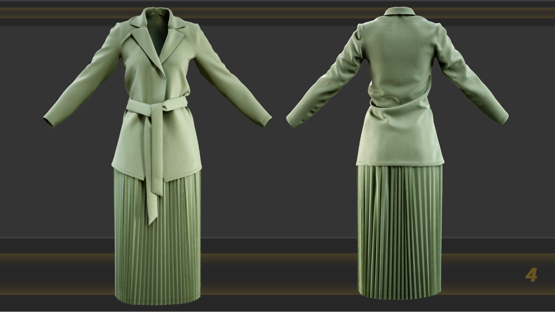 ArtStation - 5 SET OF CLOTHES (ZPRJ+OBJ+FBX) - VOL 02 | Game Assets
