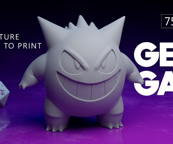 ArtStation - Gengar - Pokémon - 3D Ready to Print | Resources