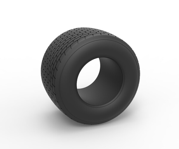 ArtStation - 3D printable Diecast Dirt Sprint racing tire 18 Scale 1:25 ...