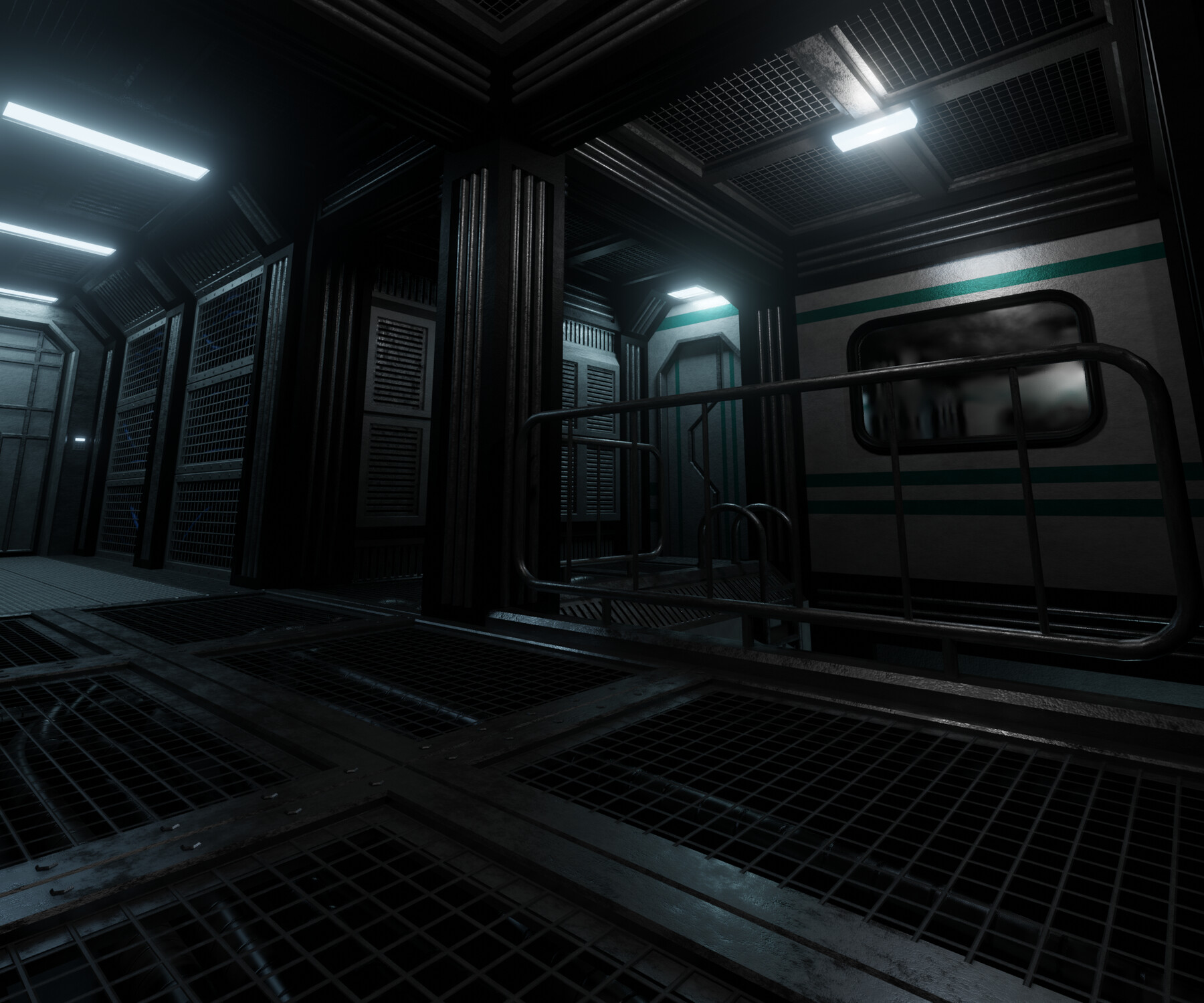 ArtStation - Sci-fi Hallway | Game Assets