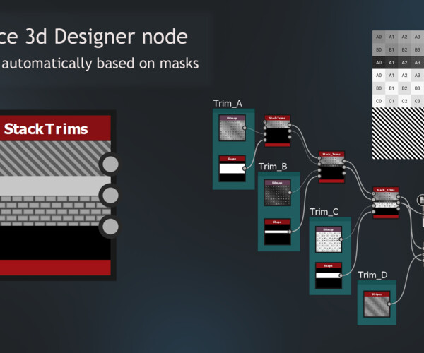 ArtStation - Stack Trims - Substance 3d Designer utility node | Resources