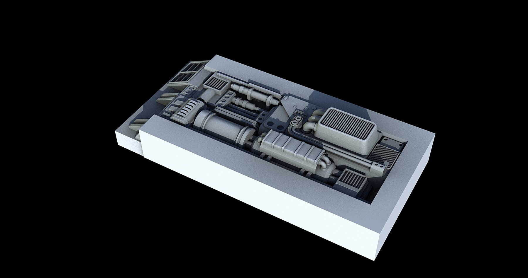 ArtStation - Sci-Fi KitBash and Props Pack (Part two) | Resources