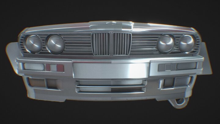 ArtStation - BMW e30 Mascot, Keychain, Keyring STL file 3D print. (v4 ...