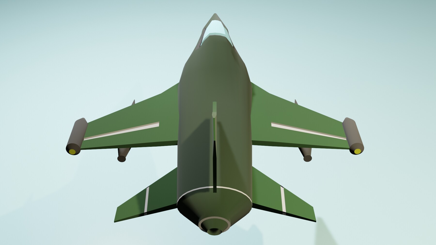 ArtStation - Military Airplane Low-poly 3D model | Resources