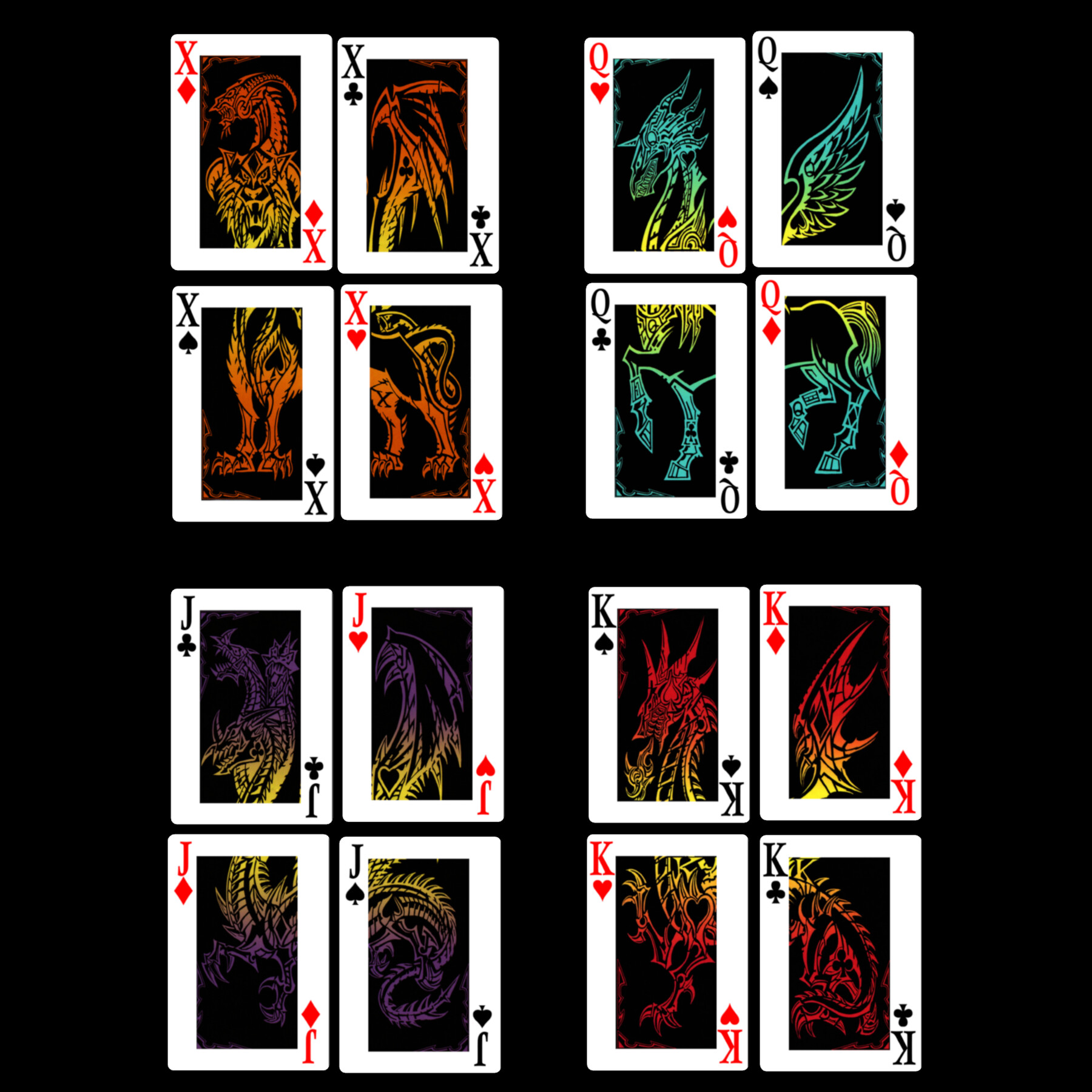 ArtStation - Poker Card Deck Drump Set Low-poly 3D model | Game Assets