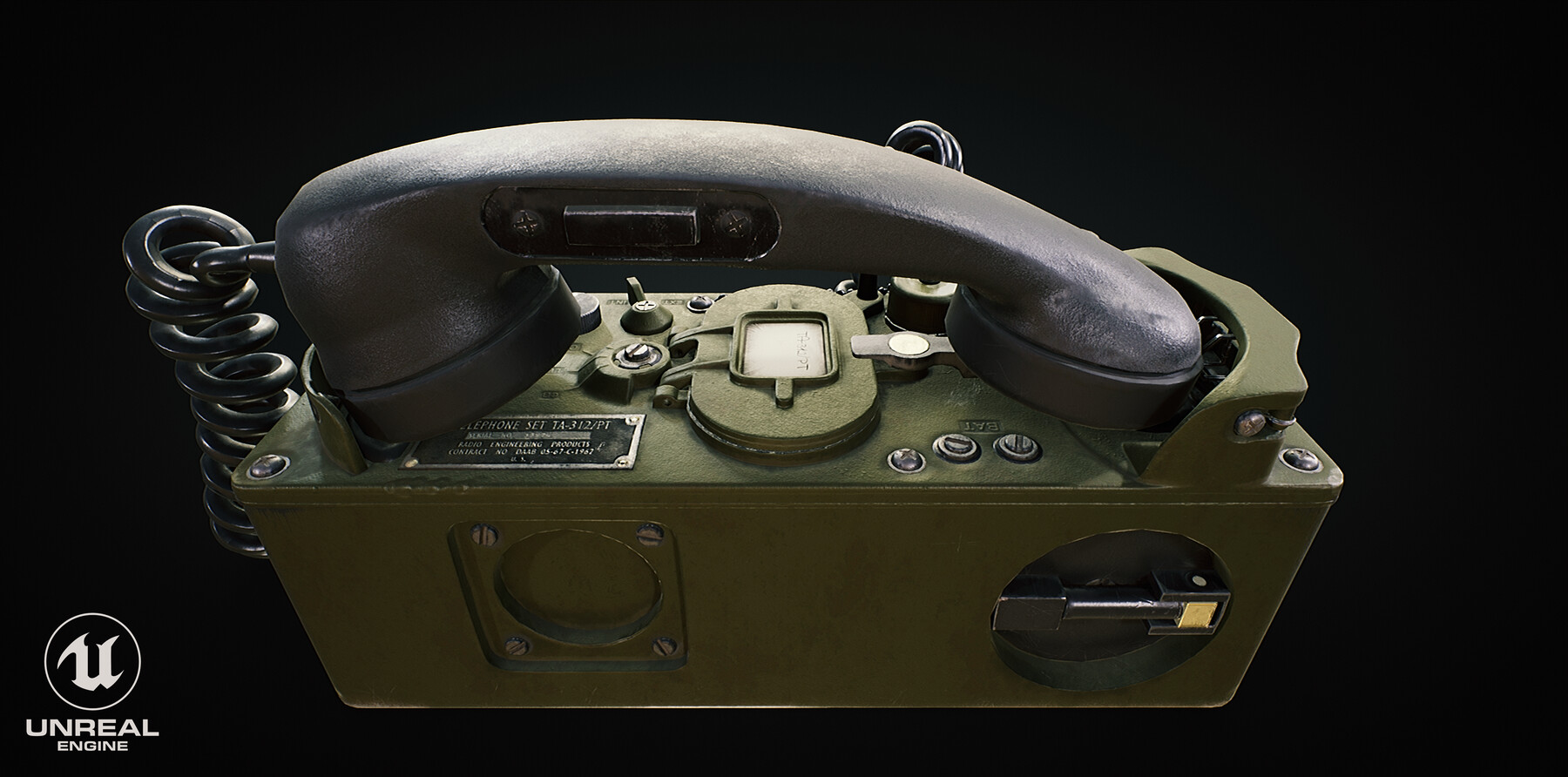 ArtStation - Military Phone TA-312/PT | Game Assets