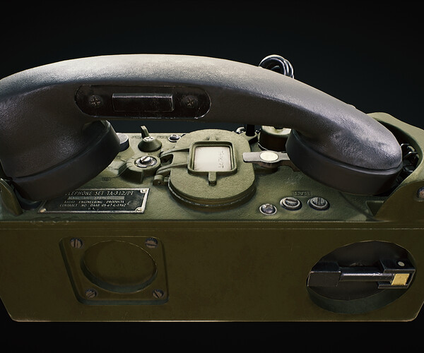 ArtStation - Military Phone TA-312/PT | Game Assets